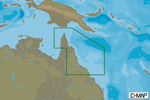 C-MAP AU-N263: Mackay To Princess Charlotte Bay, MAX-N: Local