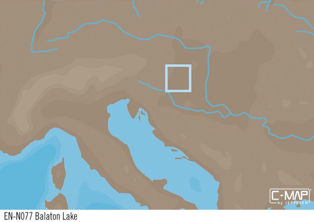 C-MAP EN-Y077: Balaton Lake, MAX-N+: Local