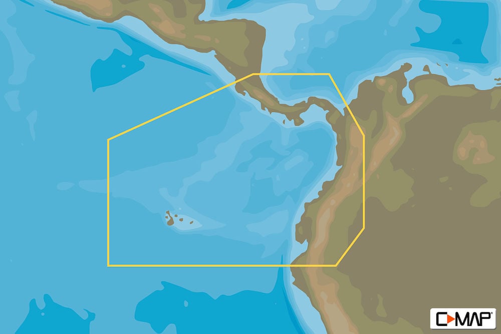 C-MAP SA-Y911 Guayaquil, Ec To Panama Canal MAX-N+ South America Local