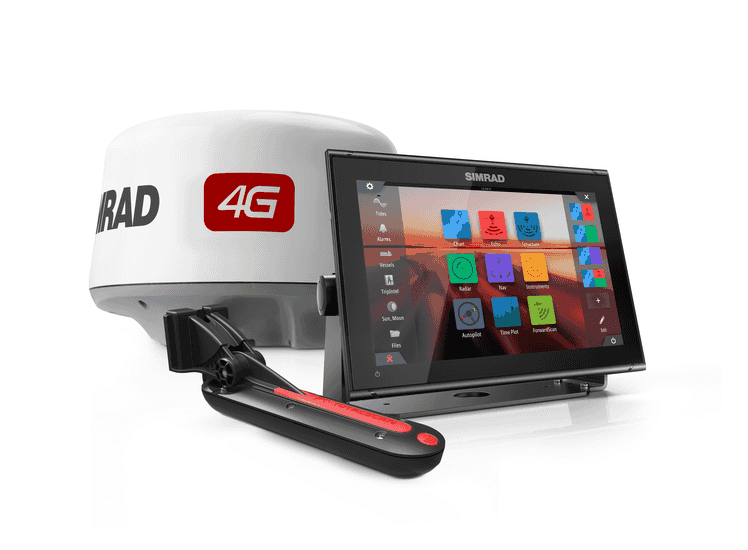 Simrad GO12 XSE Chartplotter and radar display with Broadband 4G radar